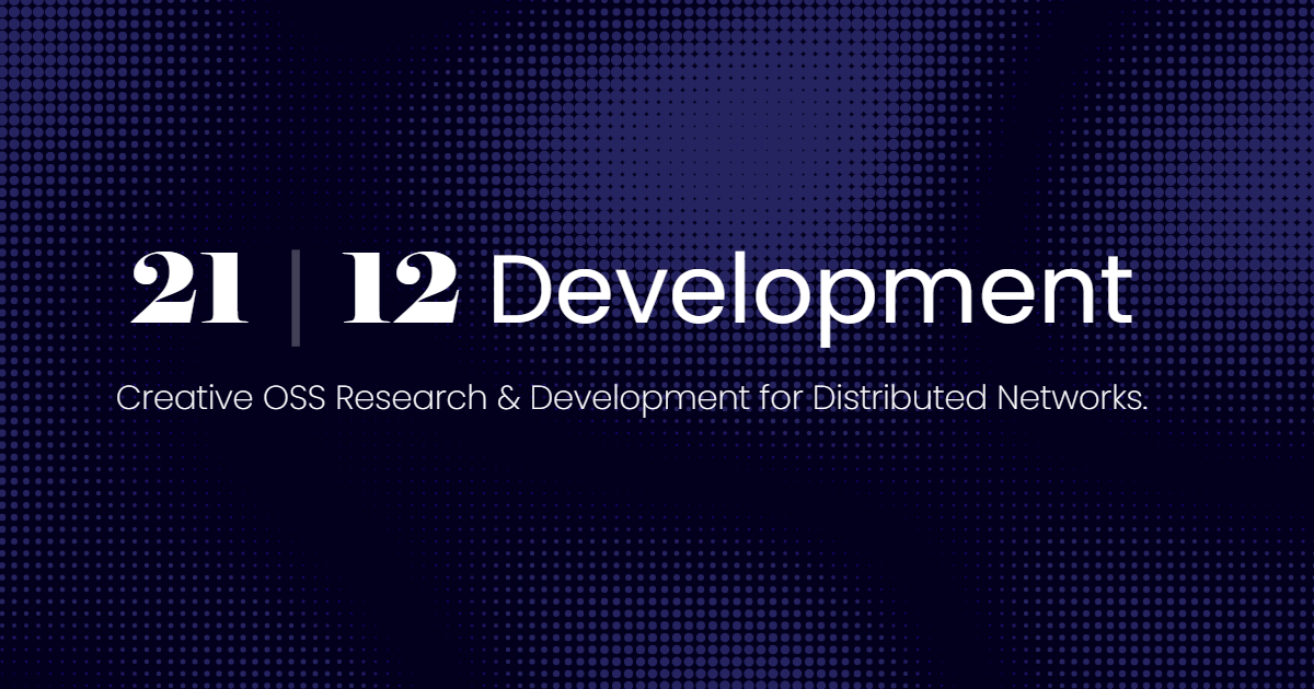 21 | 12 Development